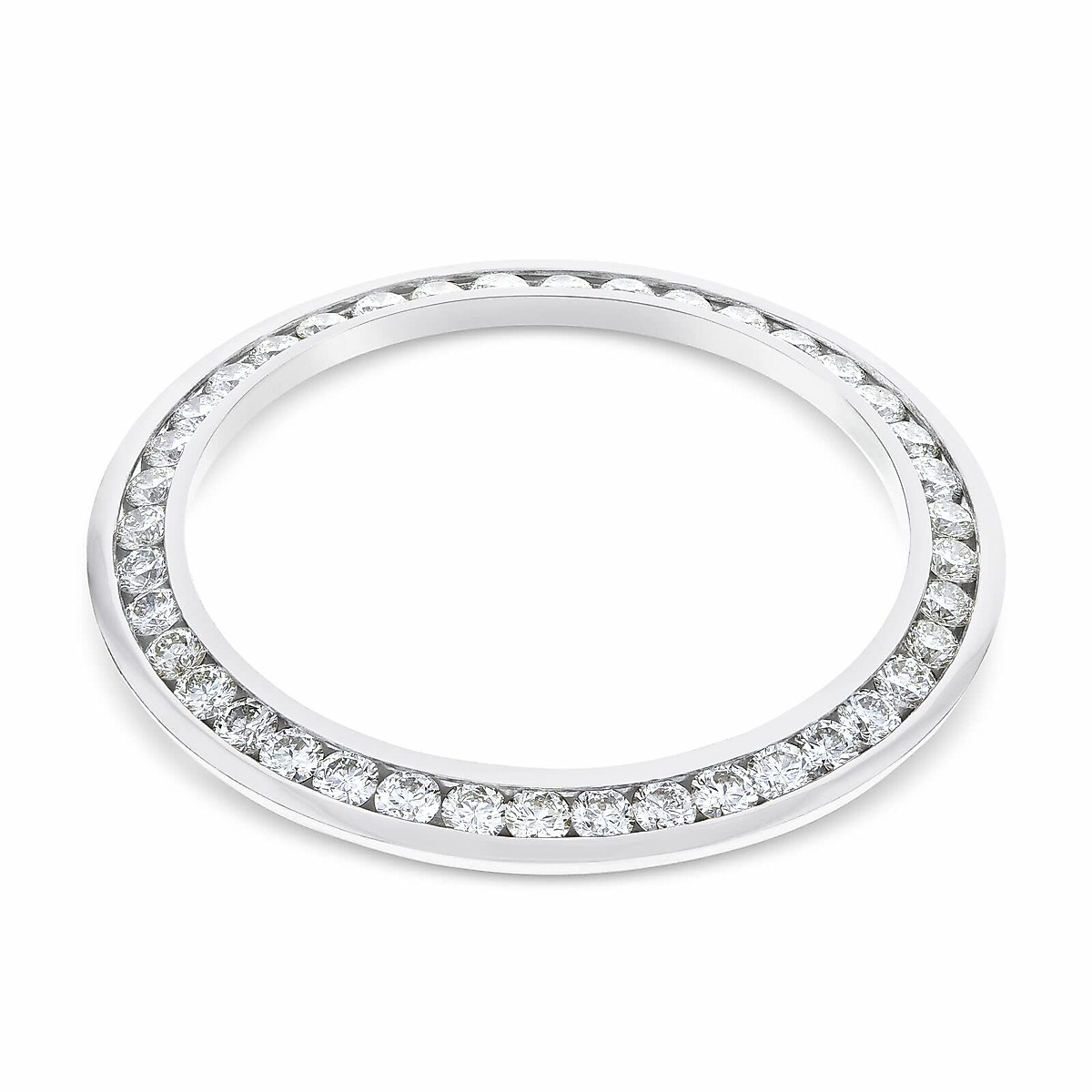 Ewatchparts 3ct Channel Diamond Bezel Watch Part Compatible With Rolex Submariner, GMT Master 2, Daytona