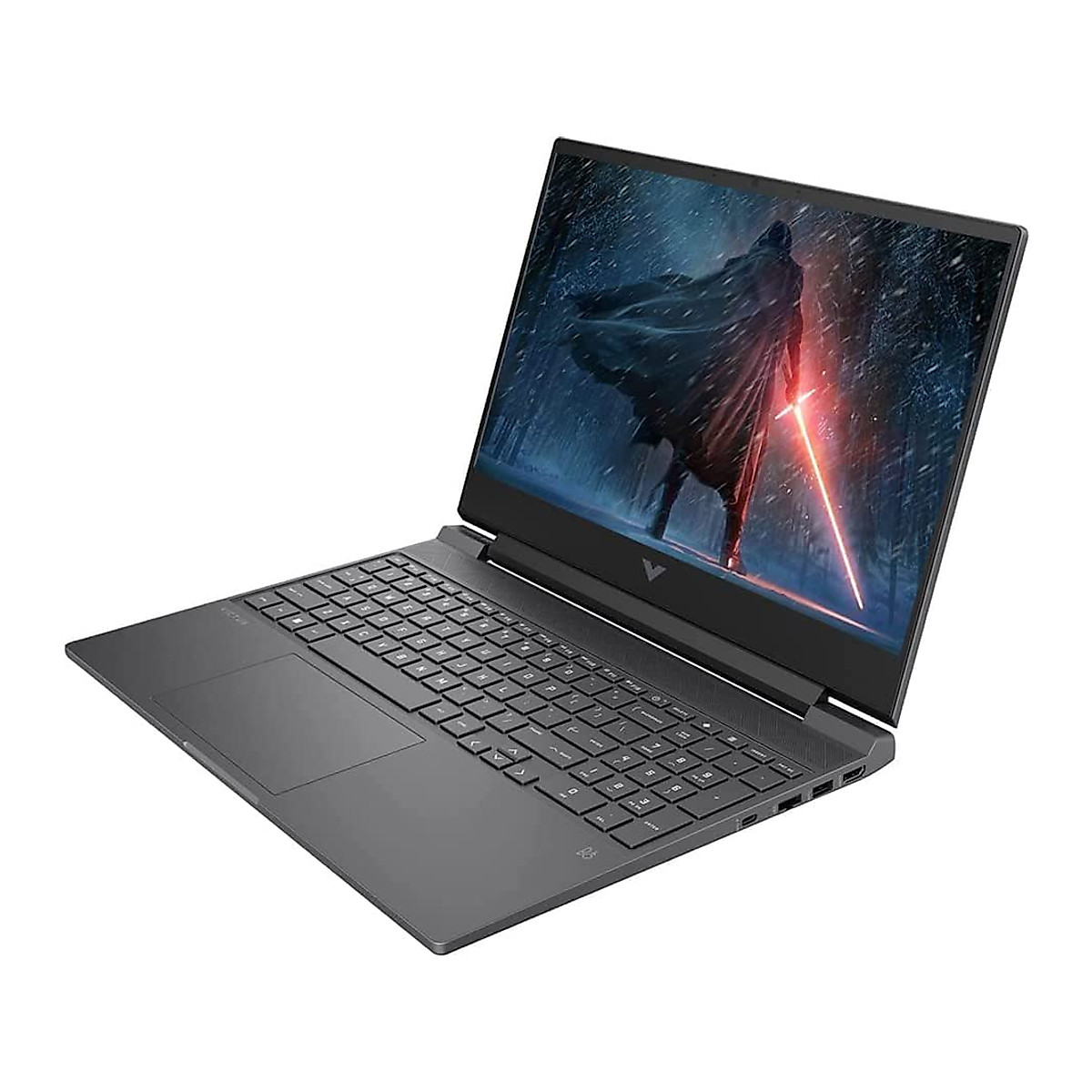 HP Victus 15.6" 144Hz Gaming Laptop, Intel 12th Core i5-12450H, 8GB RAM, 512GB PCIe SSD, NVIDIA GeForce GTX 1650 Graphics 4GB, Backlit Keyboard, Windows 11 Pro, Mica Silver, 32GB USB Card