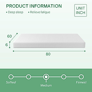 Queen Mattress, Hybrid Mattress Queen for Cooler Sleep Supportive & Pressure Relief, Queen Size Memory Foam Mattress with Breathable & Washable Cover, Double Mattress - CertiPUR-US Certified, White