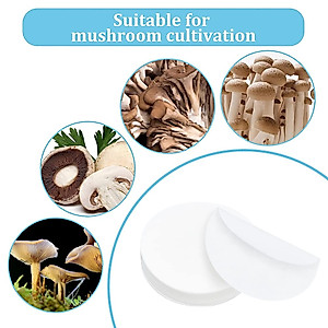 GORGECRAFT 100PCS 90 mm Qualitative Synthetic Filter Discs Cellulose Filter Paper Circular Funnel Filters Medium Speed Extract Filtration Ashless for Buchner Funnel Mushroom Cultivation
