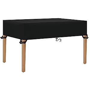 Ziewee Outdoor Coffee Table Cover Waterproof 48" L x 32" W x 12" H Rectangular Outdoor Table Cover Patio Furniture Cover for Dinning Furniture Picnic Coffee Tables Chairs and Sofas 120x80x30cm