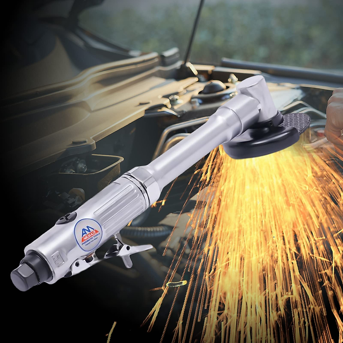 Long Neck Cutting Machine, Pneumatic Cutting Machine Air Cutting Machine Air Cutter Tool Long Handle for Tough Material Removal