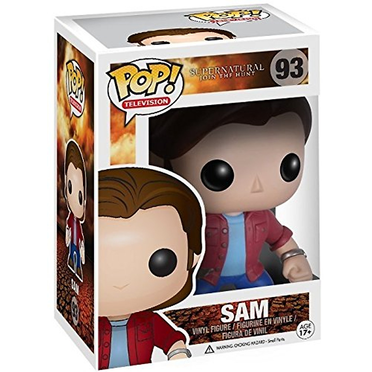 POP Supernatural - Sam Winchester Funko Vinyl Figure (Bundled with Compatible Box Protector Case), Multicolored, 3.75 inches