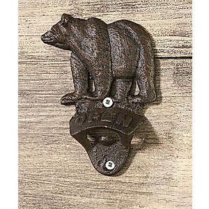 Giftcraft Cast Iron Bear Wall Bottle Opener
