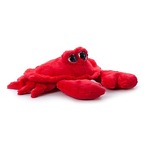 The Petting Zoo Crab Stuffed Animal, Gifts for Kids, Bright Eye Ocean Animals, Red Crab Plush Toy 9 inches