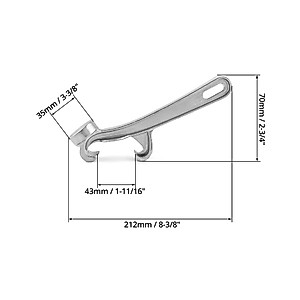 QWORK Barrel Opener, Aluminum, 8", Silver, for Home Industrial Use