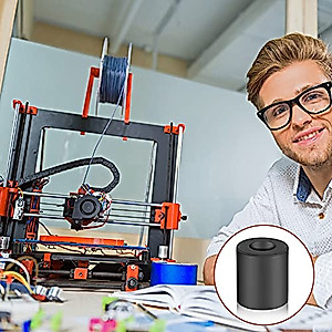 8 Pieces 3D Printer Heatbed Parts Silicone Leveling Solid Bed Mount 3D Printer Heatbed Part Stable Hotbed Heat-Resistant Buffer Compatible with CR-10 Ender 3 Bottom Connect (Black,0.63 Inch, 0.7 Inch)