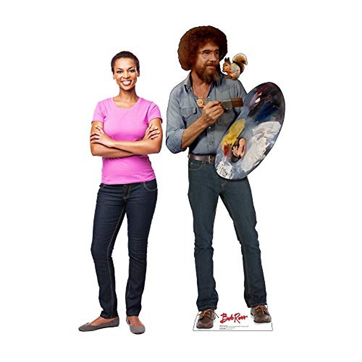 Advanced Graphics Bob Ross & Friend Life Size Cardboard Cutout Standup