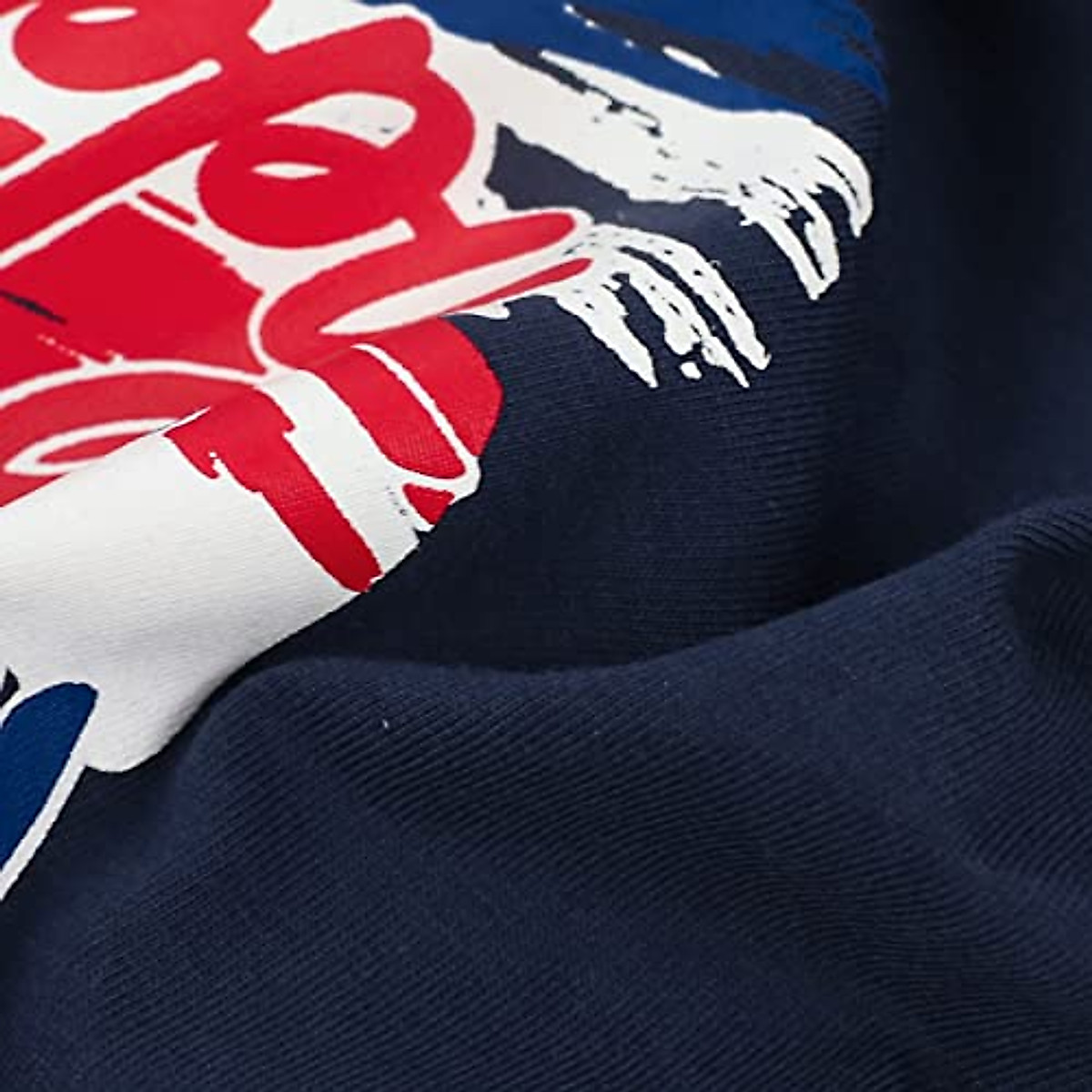 Fitwarm Happy 4th of July Dog Outfit, Holiday Dog Clothes for Small Dogs Boy, Fourth of July Pet Shirt, Patriotic Cat Costume, 100% Breathable Cotton, Red, Navy Blue, White, Medium