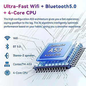 XCX Android 12 Tablet, 10 inch Tablet with 64bit 4-Core Processor, 32GB ROM 2GB RAM Tablet Android, WiFi, Bluetooth, USB-C Rechargeable, Dual Camera (Silver)