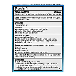 Allergy Eye Itch Relief Eye Drops by Alaway, Antihistamine, 10 mL (Pack of 2), Packaging May Vary