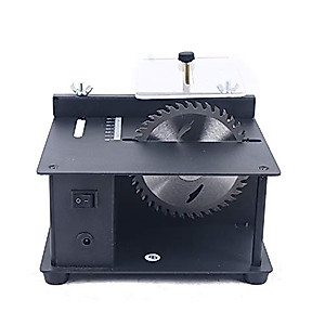 7 Speed Adjustable Table Saw, 3000RPM Woodworking Bench Lathe Cutting Machine DIY Desktop Saw