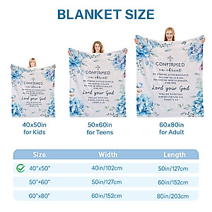 Confirmation Gifts, Confirmation Gift for Girls, Confirmation Gifts for Teenage, Confirmation Decorations, Confirmation Gift for Teen Girls, Confirmation Blanket Gifts for Girls on Birthday 40x50 IN