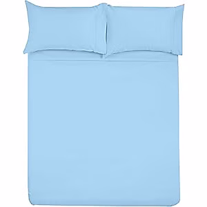 Microfiber RV Sheet Sets, 30x80 Bunk, Light Blue Solid, RV Bed Sheets for Campers, RV's & Travel Trailers Fit Mattress up to 8 Inch deep Motorhome RV Camping Sheets