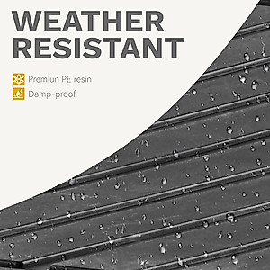 DWVO Louvered Large Deck Box, 31 Gallon Resin Outdoor Storage Box w/Lockable Lid and Side Handles for Patio Furniture, Garden Tools and Pool Supplies,Waterproof and UV Resistant, Black