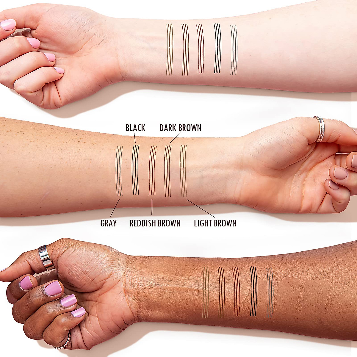 Eyebrow Pencil Eyebrow Microblading Pen - Eyebrow Makeup Micro 4 Point Brow Pen Lift & Snatch Makeup Pen Long-Lasting Waterproof Brow Pen, Creating Natural Looking Brows Effortlessly (02 Dark Brown)