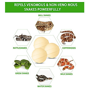 12 Pack Powerful Snake Repellent for Yard, Natural Snake Away Repellent for Indoor Outdoors Lawn Garden Camping, Mouse Repellent, Squirrel Repellent, Rats Repellent