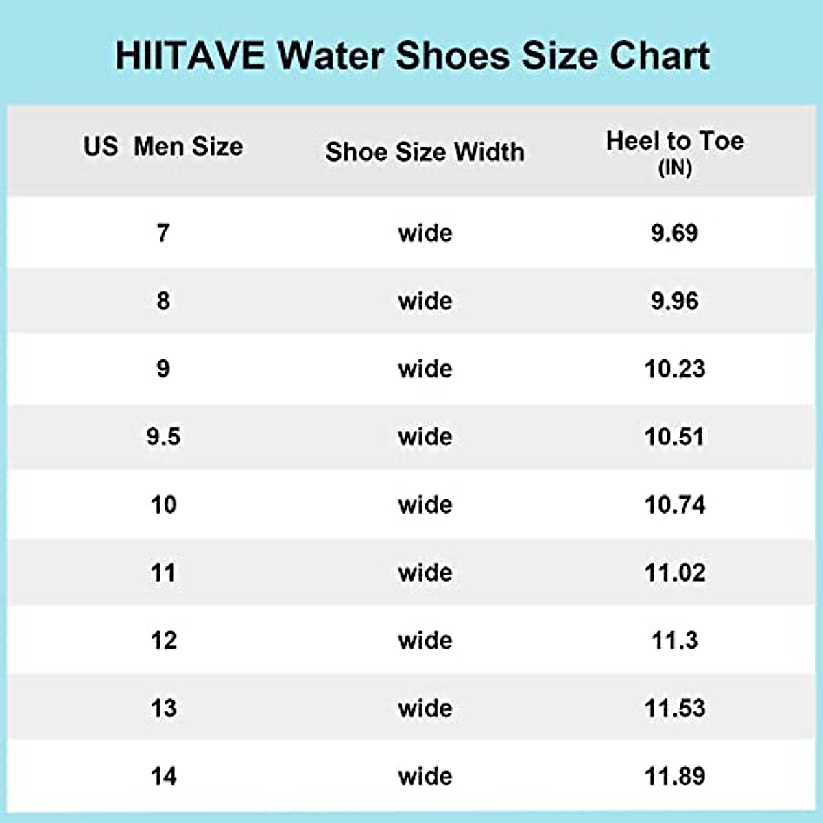 HIITAVE Men Barefoot Water Shoes Beach Aqua Socks Quick Dry for Outdoor Sport Hiking Swiming Surfing Gray 9.5 M US Men
