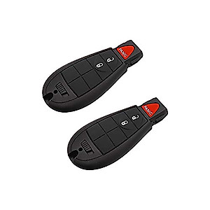 DRIVESTAR Keyless Entry Remote Car Key Replacement for Chrysler,for Dodge Charger/Challenger/Grand Caravan/Journey/RAM 1500 2500 3500,for VW Routan Replacement for M3N5WY783X IYZ-C01C, Set of 2