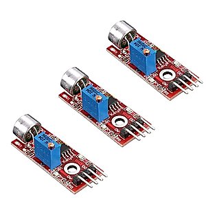 Comidox 3Pcs High Sensitivity Microphone Sensor AVR PIC Sound Detection Module for Arduino