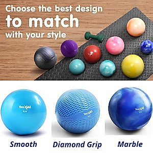 Yes4All Soft Weighted Toning Ball Smooth 2lb Pair