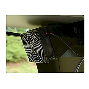 Replacement Charcoal Grill Digital Fan Kit, Compatible with Gravity Series 560/800/1050 XL Digital Charcoal Grill and Smoker Accessories, With Stainless Steel Fan Guard, Dust and Waterproof Fan, Easy to install