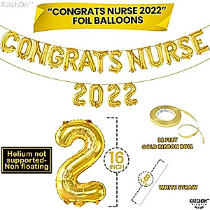 Congrats Nurse Balloons 2022 - Nurse Graduation Decorations | Congrats Nurse Party Decorations | Nurse Graduation Balloons for Nurse Graduation Party Decorations 2022 | Nurse Decorations for Party