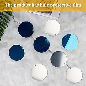 Firiglob 24 Pack Bird Scare Discs Set, 3.9 Inch Large Double-Sided Bird Reflectors, Upgraded Discs Set Reflective, Bird Scare Devices to Keep All Birds Away Like Woodpeckers, Pigeons, Ducks, Herons