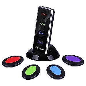 Key Finder, Item Tracker with LED Flashlight Function, Chlovoe Wireless Remote Control RF Key Finder Locator Phone Pet Wallet TV Remote Tracker