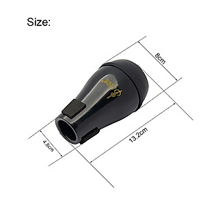 MILISTEN Trombone Straight Mute Trombone Mute Tenor Trombone Practice Silencer Accessory Parts Music Instrument Accessory