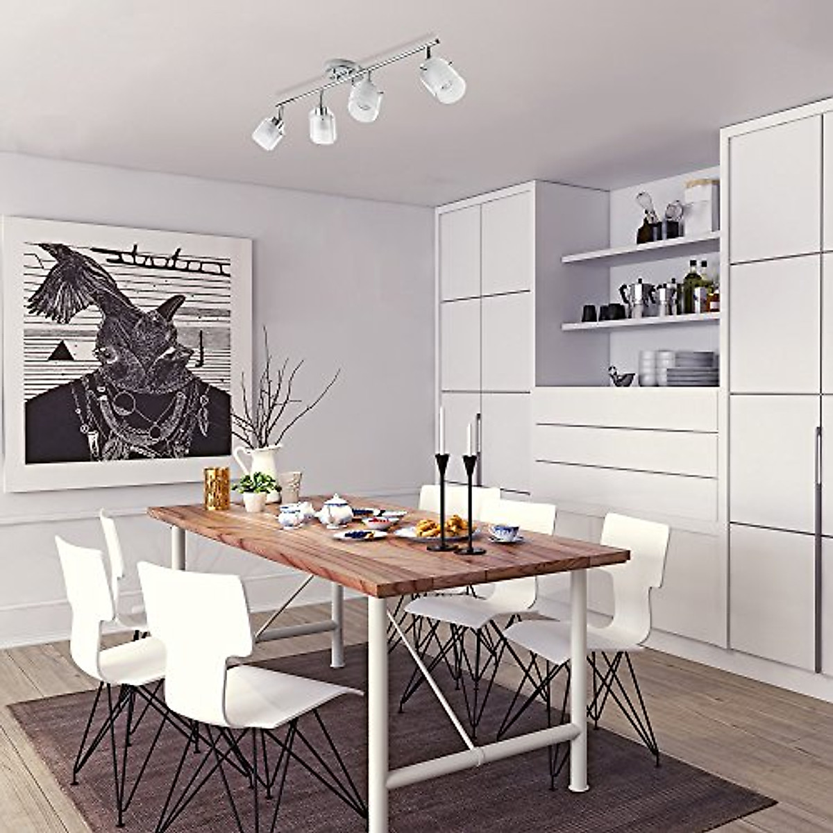 Globe Electric 59267 Kit Track Lighting, 0, Chrome