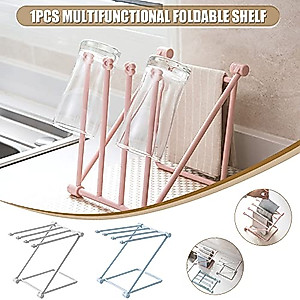 gANGJI Clothes Drying Rack Steel Collapsible Design Can Be Placed Near The Kitchen or Bathroom Sink