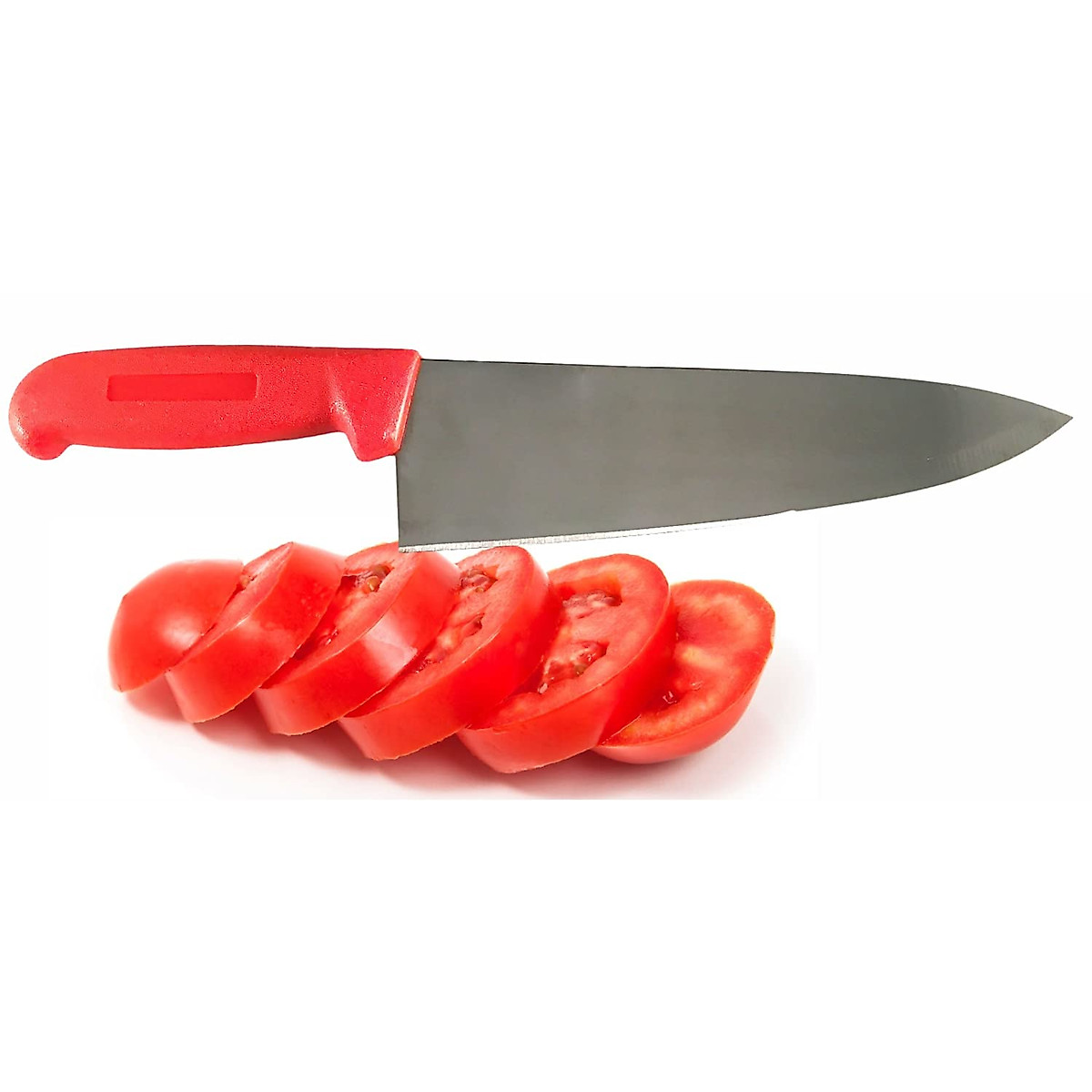 Cozzini Cutlery Imports 8" Chef Knife Assorted Colors and Packs - Razor Sharp Commercial Kitchen Cutlery - Cook's Knives (Mixed - 1 of Each Color)