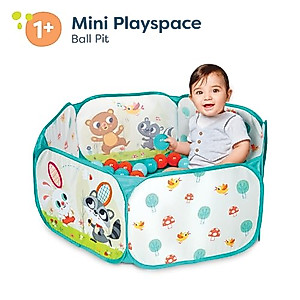 B. toys- Ball Pit – 42 Colorful Balls – Foldable & Portable – Ball Pit Set for Toddlers, Kids – Mini Playspace – 1 Year +