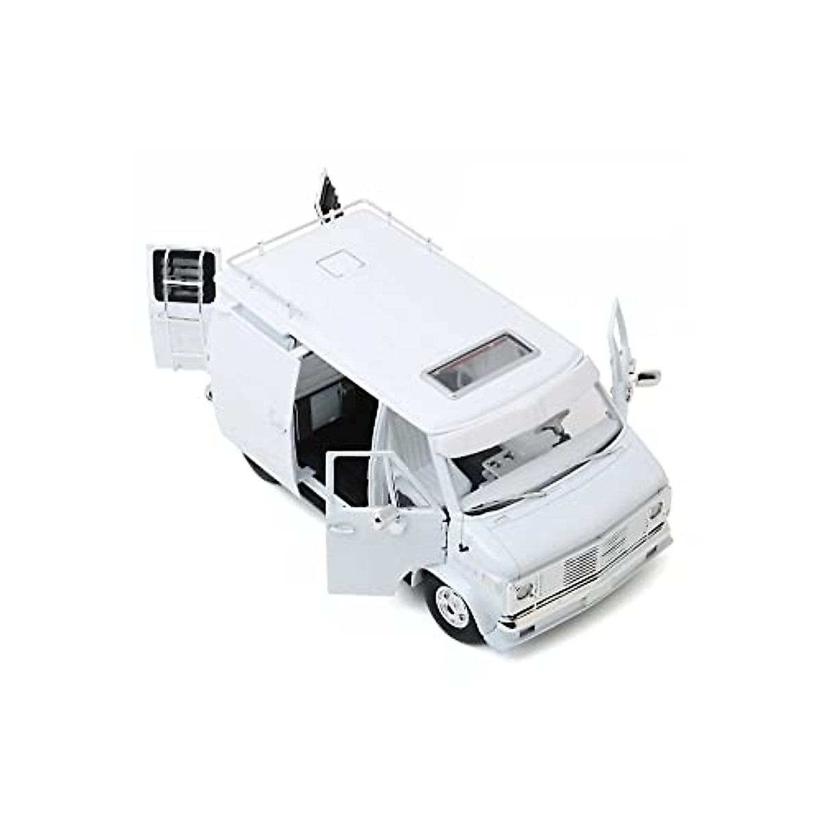 1976 Chevy G-Series Van, White - Greenlight HWY18023-1/18 Scale Diecast Model Car