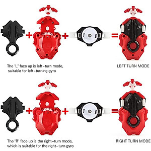 Bay Blades for 8-12 B-184 Launcher Set Gaming Top Toys B-145 DX Starter Venom Diabolos.Vn.B Bey Battling Tops Burst Left and Right Launcher Grip Play Blade Blades for Boys 6-8 Festival Gift