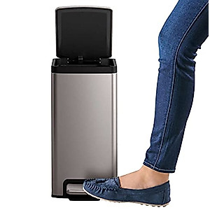 KOHLER REC23827-ST Step Can, Stainless Steel