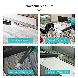 Abeden Cordless Leaf Blower,2-in-1 Electric Handheld Sweeper/Vacuum with 18V 2.0Ah Lithium Battery for Blowing Leaf,Cleaning Dust,Small Trash,Car,Computer Host