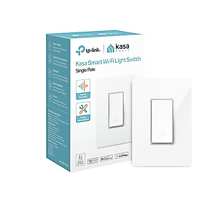 Kasa Smart Light Switch HS200, Single Pole, Needs Neutral Wire, 2.4GHz Wi-Fi Light Switch Works with Alexa and Google Home, UL Certified, No Hub Required , White