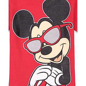 Disney Mickey Mouse Toddler Boys T-Shirt and Shorts Outfit Set Gray/Red 3T