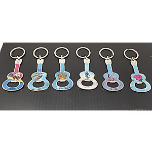 Arimex Mexican Loteria Guitar Keychain bottle opener party favor 12 pcs Assorted fun Mexican party favor For Cinco de mayo, Fiestas, Birthday Parties Bodas Quinceaneras Recuerdo Mexican novelty gifts