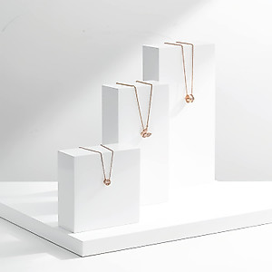 Oirlv Solid Wood Minimalism Style Jewelry Display Stand Showcase Jewelry Organizer Square Holder (SM05205)