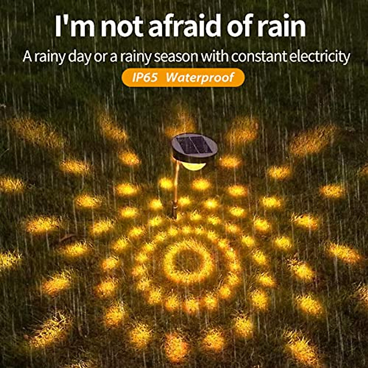 Solar Pathway Lights 2 Pack IP65 Outdoor Garden Waterproof Path Lights, 2 Modes with Auto On/Off Landscape Lights for Lawn Yard Walkway Driveway Holiday Decoration Lighting