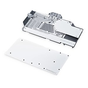 Phanteks (PH-GB4090MS_MW01_BP) Glacier G4090 MSI Water Block Bundle for MSI SUPRIM (X) / Gaming (X) Trio RTX 4090, Nickel-Plated Copper Block, Acrylic, Aluminum Cover Plate, Digital-RGB, White