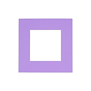 CountryArtHouse Light Purple Acid Free 14x14 Square Picture Frame Mat with White Core Bevel Cut for 10x10 Pictures - Fits 14x14 Frame - Pack of 1 Matboard