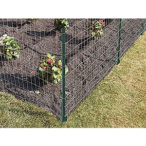VASGOR 5 Feet Sturdy Duty Metal Fence Post – Garden U Post for Fencing - 10 Pack