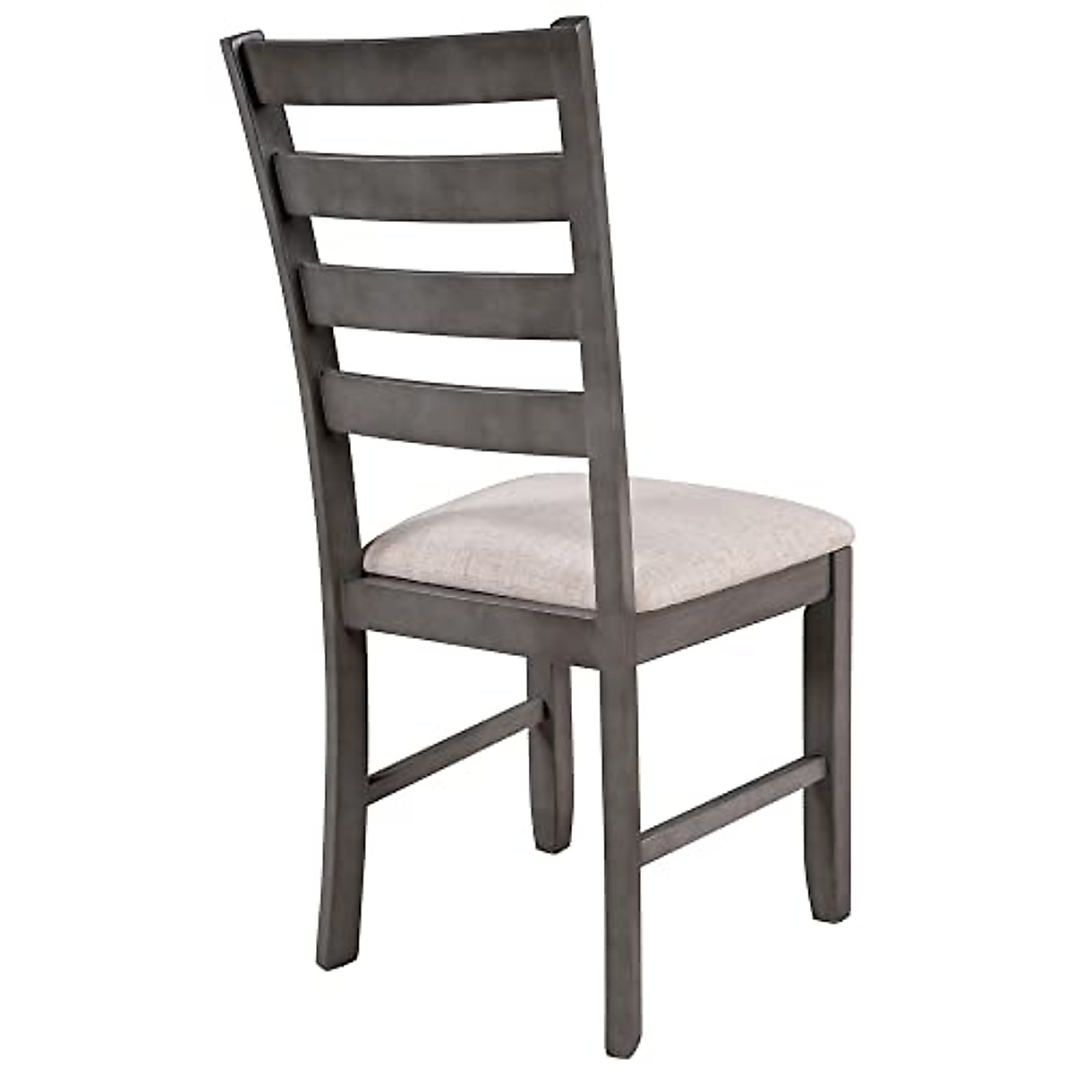 WOZNLA 6-Piece Family Dining Table Set - Rectangular Wood Table with 4 Chairs and 1 Bench, Padded Cushion Seating for 6, Modern Grey Finish, Ideal for Kitchen and Dining Room Gatherings