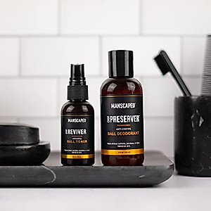 MANSCAPED® Grooming Essentials 4.0 Includes The Lawn Mower™ 4.0 Electric Groin Trimmer, Weed Whacker™ Nose Hair Trimmer, Crop Preserver™ Ball Deodorant, Crop Reviver™ Spray Toner, Shed Toiletry Bag