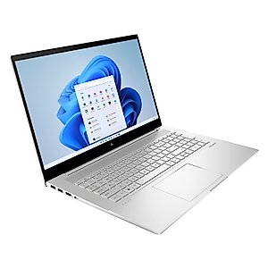 HP 2023 Envy Laptop 17.3" FHD IPS Touchscreen 12-Core 12th Intel Core i7-1260P Iris Xe Graphics 64GB DDR4 4TB NVMe SSD Thunderbolt 4 Wi-Fi 6E Backlit Keyboard Windows 11 Pro w/ RATZK 32GB USB