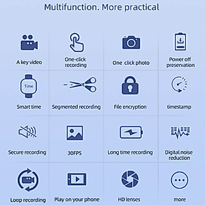 Voice Recorder Watch, HD 1080P Digital Screen Audio Voice Activated Recorder with Playback, Noise Reduction Smart Video Recording Device Bracelet Watch for Lectures Meetings